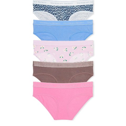 5-Pack Logo Cotton Hiphugger Panties Logo舒适内裤 5条 $19.60 超值好货 | 北美省钱快报