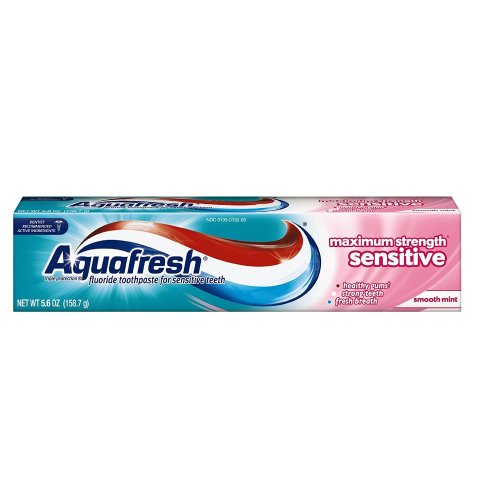 Aquafresh Sensitive Toothpaste, 5.6-Ounce (Pack of 4) $8.37