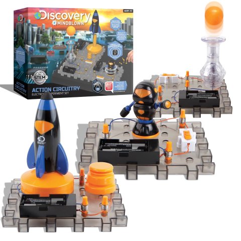 Action Circuitry Electronic Experiment Complete STEM Set, Build-it ...