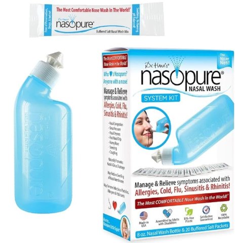Nasopure Nasal Wash, 8 Oz Bottle & 20 Salt Packets $10.10