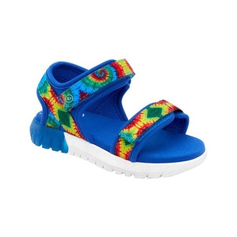 Surprize by Stride Rite | Blue & Yellow Tie-Dye Lumos Light-Up Sandal ...
