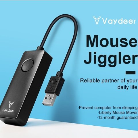VAYDEER Mouse Jiggler Mouse Mover Jiggler USB Port for Computer Laptop ...