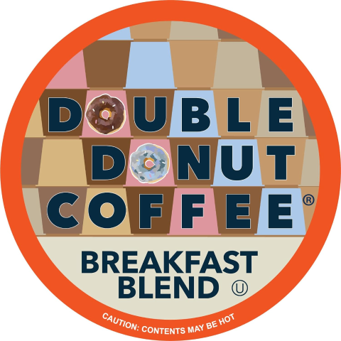 Double Donut Dark Roast Coffee Pods 80 Count Double Donut 深度烘焙胶囊咖啡80颗 ...