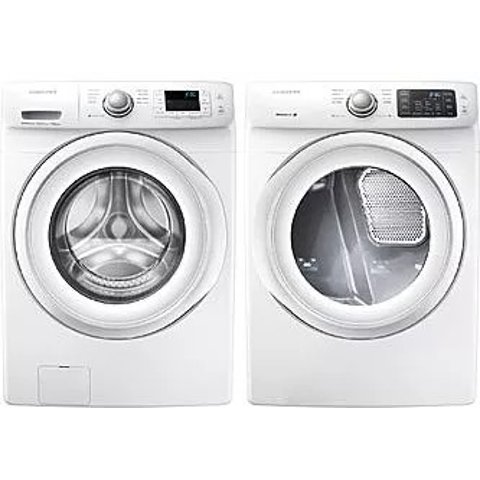 AJ Madison Samsung SAWADREW10 Side-by-Side Washer & Dryer Set with ...