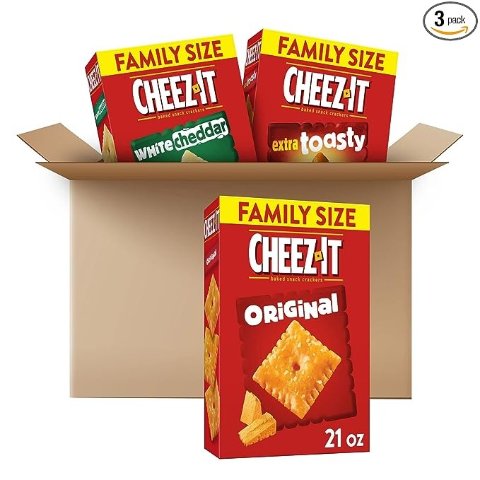 Baked Snack Cheese Crackers, 3 Flavor Variety Pack, White Cheddar (1 ...