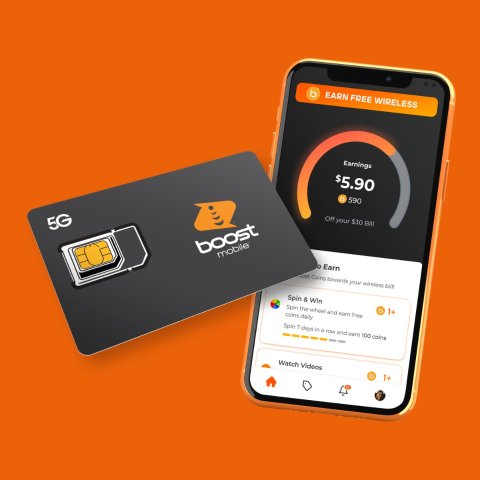 Boost Mobile 5GB 高速流量+无限通话短信预付卡 新用户福利 每月仅$5 (限前三个月)