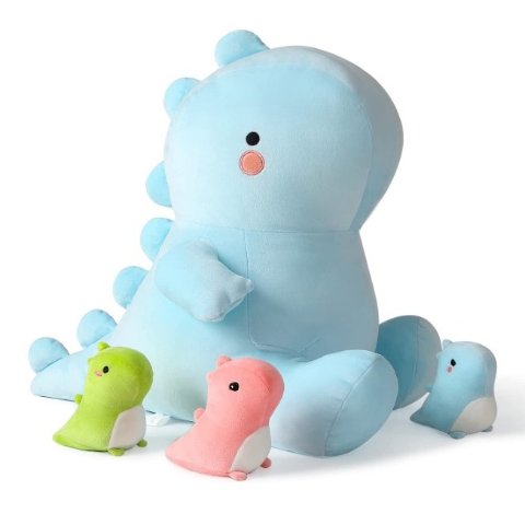Onsoyours Dinosaur Stuffed Animal Mommy with 3 Dino in her Tummy $14.49