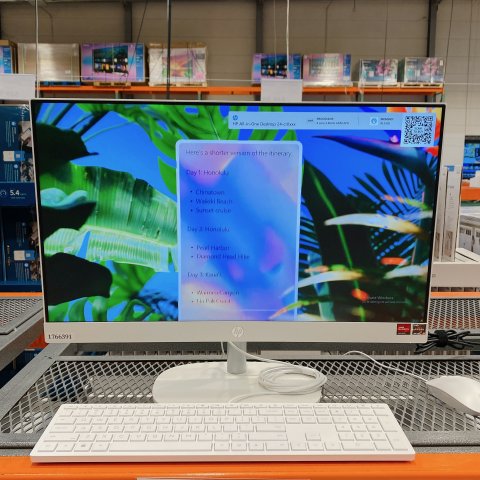 Costco HP 23.8" Touchscreen All-in-One Desktop - AMD Ryzen 5 7520U ...