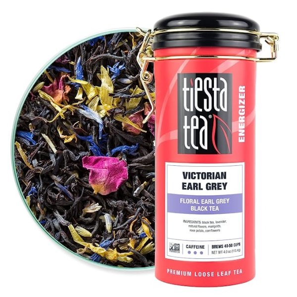 Tiesta Tea - Victorian Earl Grey, Loose Leaf Floral Earl Grey Black Tea ...