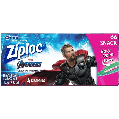 Snack Bags, Easy Open Tabs, 66 Count 零食保鲜袋 66个 3.50 超值好货 | 北美省钱快报