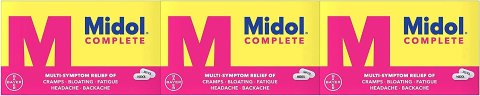 Midol Complete Menstrual Pain Relief Caplets with Acetaminophen