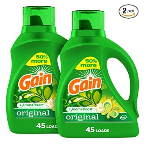 Gain Laundry Detergent Liquid Soap Plus Aroma Boost, Original Scent, 65 ...