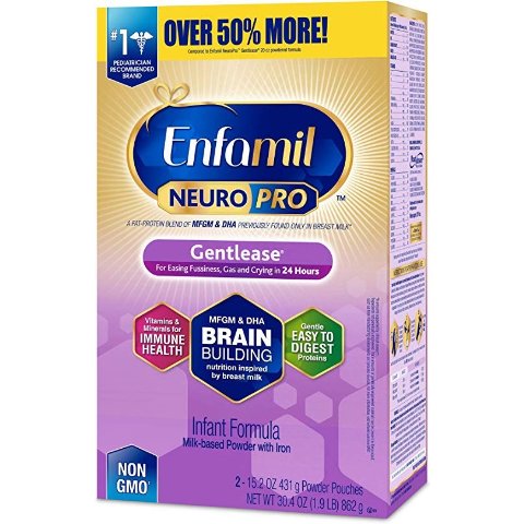 NeuroPro Gentlease Baby Formula Gentle Milk Powder Refill, MFGM, Omega ...