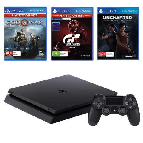 PlayStation 4 Slim 1TB Console with 3 Games Bundle PlayStation 4 Slim ...
