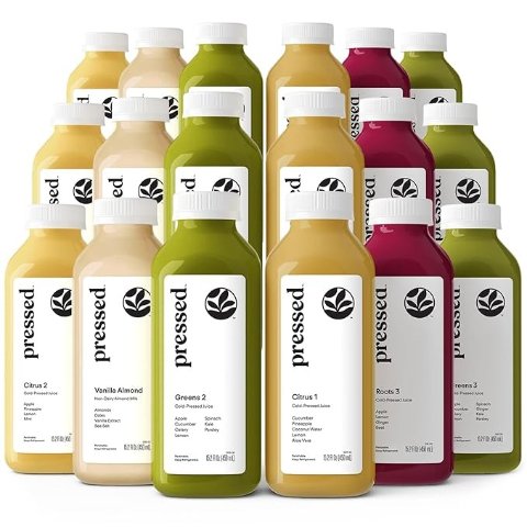 Pressed Juicery 3-Day Juice Cleanse 2 | Cold Pressed Greens, Roots ...