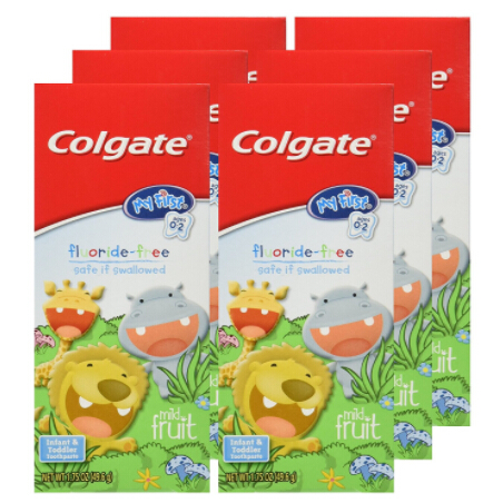 Colgate My First Baby and Toddler Toothpaste, Fluoride Free - 1.75 ...