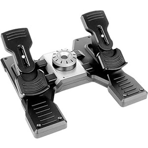 G Saitek PRO Flight Rudder Pedals, Professional Simulation Pedals with ...