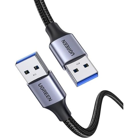 USB Cable, USB 3.0 A to A Data Cable Braided, 5Gbps High Speed Transfer ...