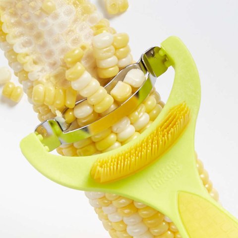 Kuhn Rikon Corn Zipper with Silk Remover + Reviews | Crate & Barrel 玉米刨 ...