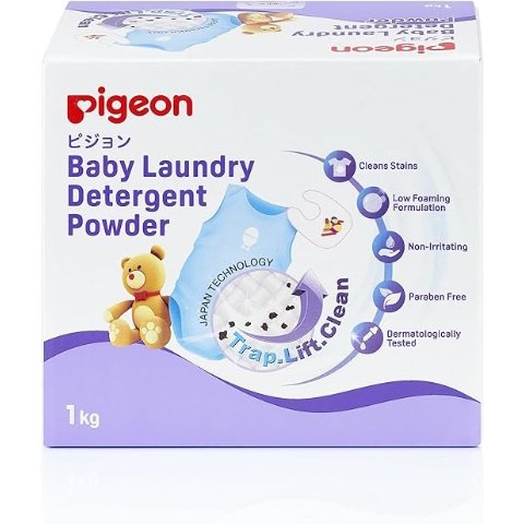 Pigeon Fluorescent-Free Baby Laundry Detergent Powder, 1kg Pigeon 无荧光婴儿 ...