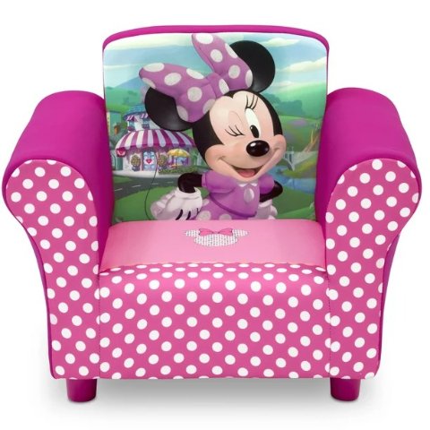 Disney Minnie Mouse Upholstered Chair by Delta Children, Pink 米妮小沙发 67. ...