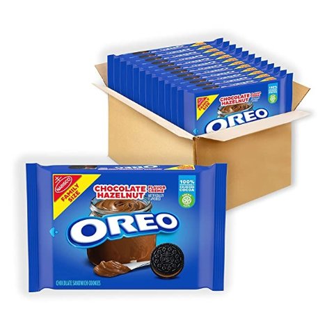 Chocolate Hazelnut Flavored Creme Chocolate Sandwich Cookies, Family ...