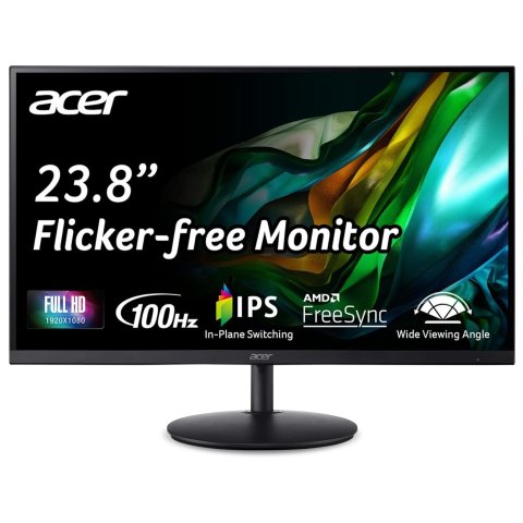 Acer SH242Y Ebmihx 23.8" FHD 100Hz IPS Monitor $54.99