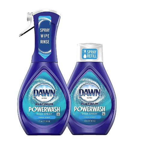 Dawn Powerwash Spray Starter Kit, Platinum Dish Soap, Fresh Scent, 1 ...
