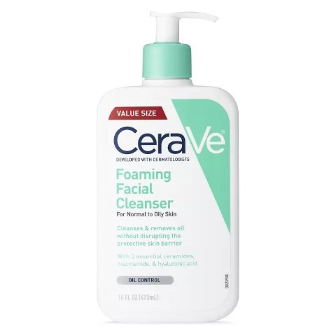 Target CeraVe Foaming Facial Cleanser for Normal to Oily Skin - 16 fl ...
