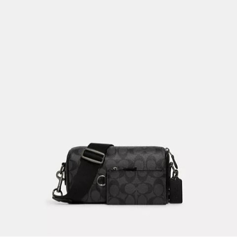 Axel Crossbody In Signature Canvas Axel 斜挎包 $127.36 超值好货 | 北美省钱快报