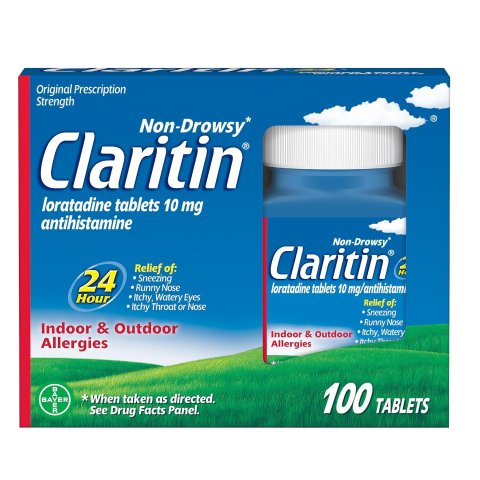 Claritin 24 Hour Allergy Medicine, Non-Drowsy Prescription Strength ...