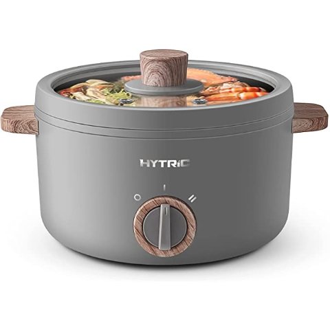 Hytric Electric Hot Pot, 1.5L Portable Nonstick Frying Pan for Saute ...