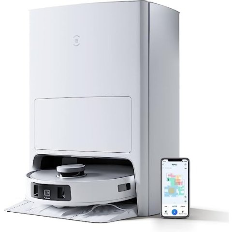 DEEBOT T20 OMNI Robot Vacuum Cleaner 6000Pa, Auto Mop Lifting/Hot Water ...