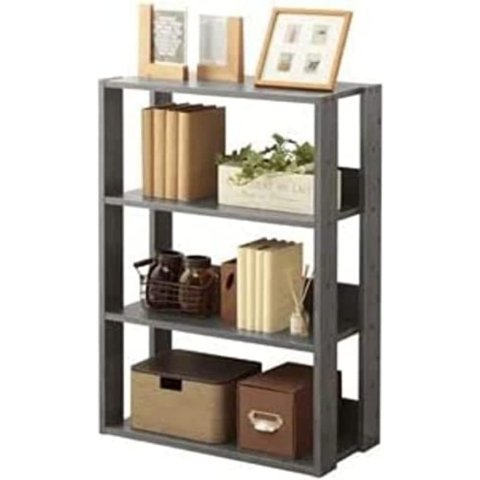 Iris Ohyama, 3-Tier Wooden storage/Side furniture/Storage Cabinet/Open ...