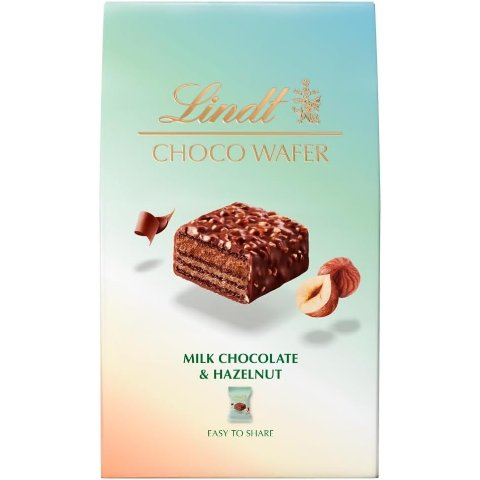 Lindt Choco Wafer Milk Chocolate & Hazelnut Box | 135g | Contains 9 ...