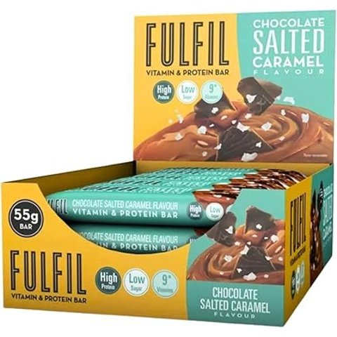 Protein Bars Multipack with Fulfil Chocolate Salted Caramel Protein Bar ...