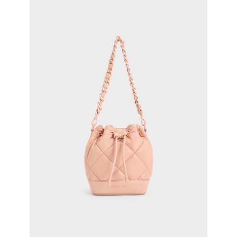 Lin Quilted Bucket Bag - Pink 单肩包 $58.65 超值好货 | 北美省钱快报
