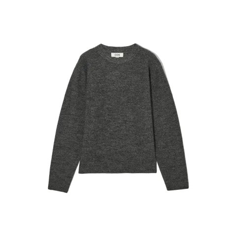 COS COS CABLE-KNIT WOOL-BLEND SWEATER - GREEN - Tops - COS 175.00