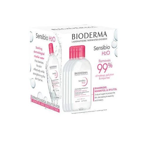 Sensibio H2O Micellar Water 16.9 fl oz, 4-pack 贝德玛卸妆水4瓶*16.7oz 35.99 超值 ...