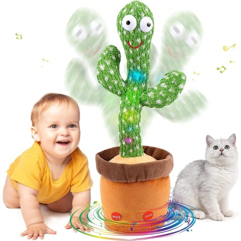 Baby Dancing Cactus Sing Cactus Baby Toys for Baby Boys Girls, Dancing ...