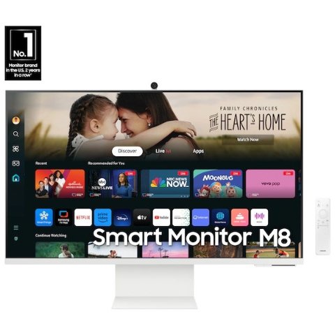M80D Series 32-Inch 4K UHD Smart Monitor 32吋 M80D 4K智能显示器 SlimFit摄像头 ...