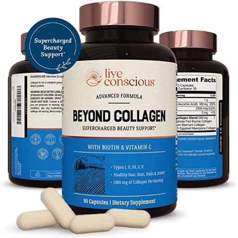 Live Conscious Beyond Collagen Multi Collagen Capsules - Types I, II ...