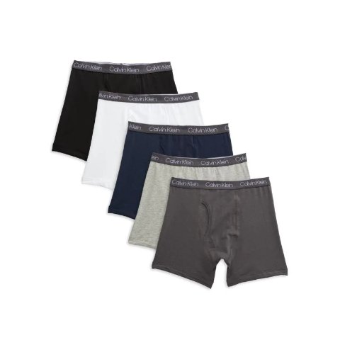 Boy's 5-Pack Logo Boxer Briefs 男童、大童内裤5条 42.00 超值好货 | 北美省钱快报