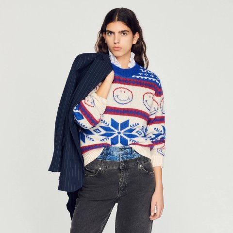 Sandro Paris Sandro Sweater with an open collar 415.00