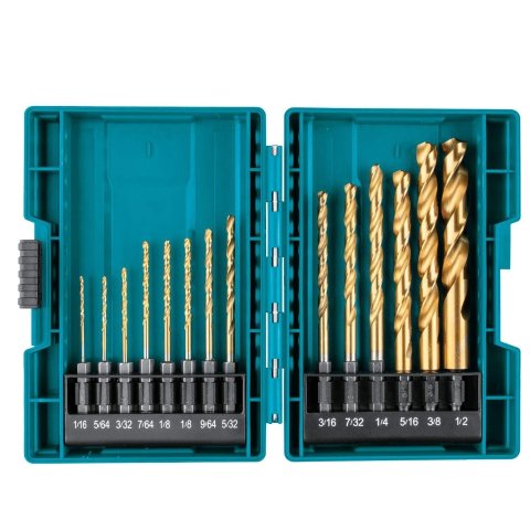 Makita B-65399 Impact Gold 14 Pc. Titanium Drill Bit Set Makita 钛冲击钻头套件 ...