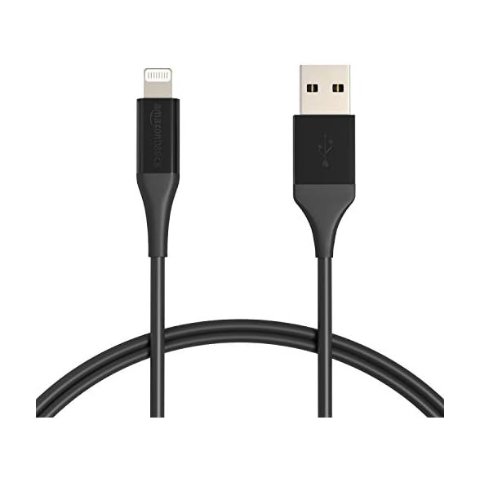 (2 PACK) AmazonBasics USB-A to Lightning ABS Charging Cable, MFi Certified Basics Lightning 充电线 ...