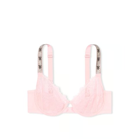 The Fabulous by Victoria's Secret Full-Cup Shine Strap Rose Lace Bra 水钻 ...