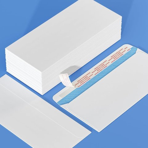 CREGEAR #10 Envelopes Self Seal Security Tinted Envelopes for Privacy ...