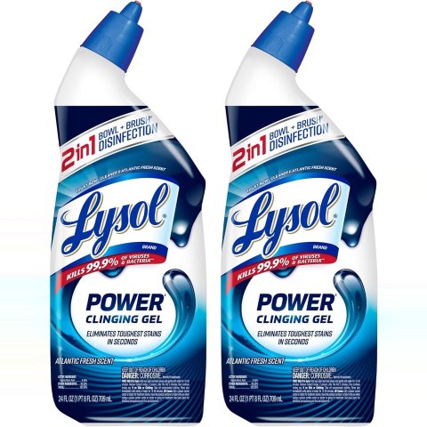 Lysol Power, Toilet Bowl Cleaner, 48oz $3.44