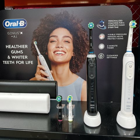 Genius X Rechargeable Electric Toothbrush, 2-pack Genius X 可充电电动牙刷套装（双支 ...